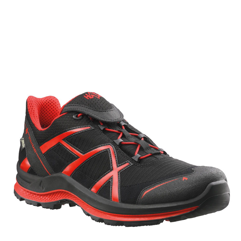 HAIX Black Eagle Adventure 2.0 GTX low/black-red, Multifunctional outdoor shoe with durable ...