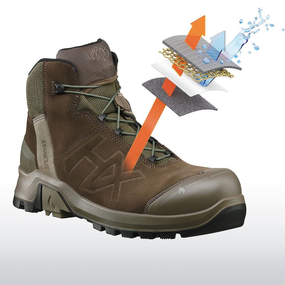 HAIX CONNEXIS Safety+ GTX LTR mid/brown,